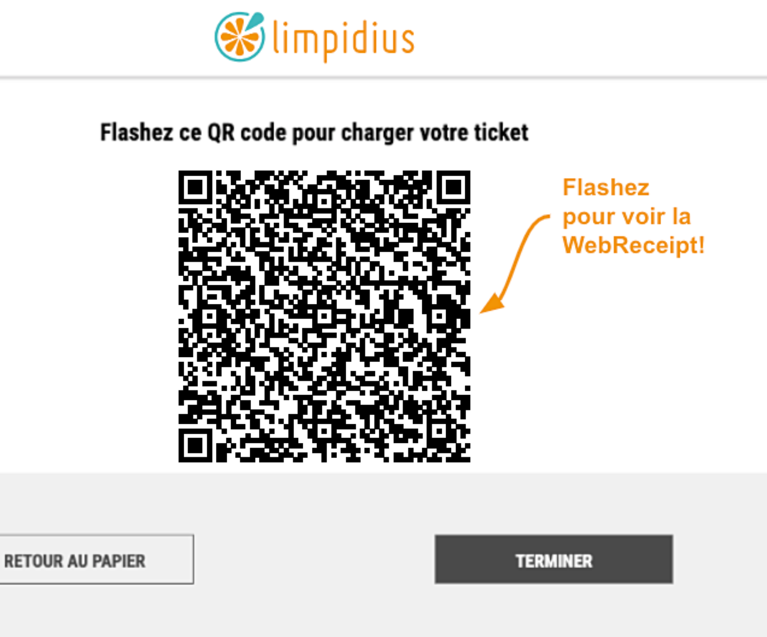 ticket de caisse dématérialisé par QR code - Limpidius